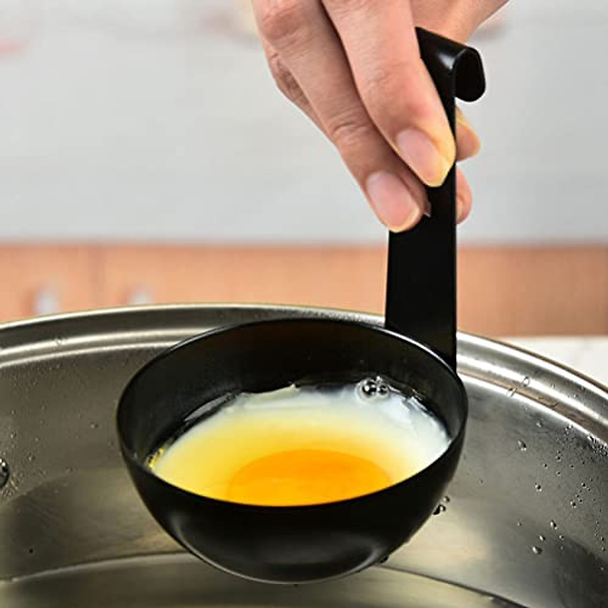 Abaodam Egg Poacher 1Pc Stainless Steel Egg Poaching Cup Egg Boiled Cup Egg Boiled ladle Egg Cooker