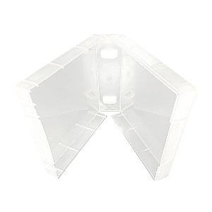 CheckOutStore Clear Storage Square Cases 40mm for Wood Mounted Rubber Stamps - Ideal for Organizing Small Craft Supplies (Pack of 5)