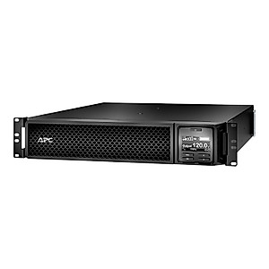 APC 2200VA Smart-UPS Single Phase Online Uninterruptible Power Supply SRT2200RMXLA-NC, Rack Mount UPS with Network Card