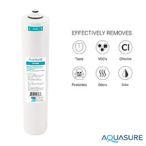Aquasure ‎‎Premier Series Stage 1 Sediment & Stage 2 Carbon Block Replacement Water Filter Cartridge Bundle AF-PRE12, for AS-PR75/100 4-Stage Reverse Osmosis RO Under Sink Water Filtration System