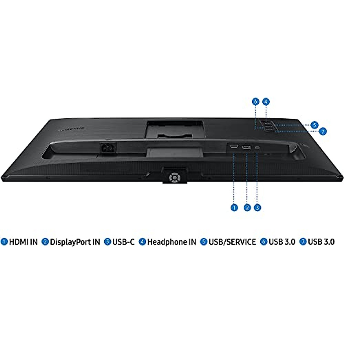 SAMSUNG Monitor for Business Gaming 27Inch 4K UHD (3840x2160) Computer Monitor Built-in Speakers USB Hub with USB-C HDMI HDR10 Height Adjustable Stand, HDMI Cable