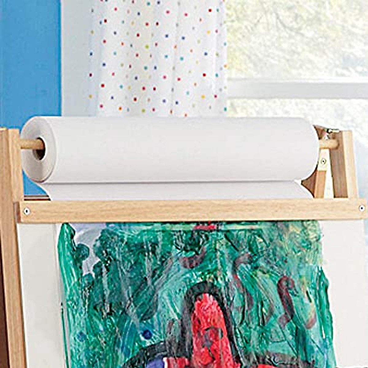 Essential 2 Roll Easel Paper Roll 12 Inch x 75 Feet, Without Glue, Blank Coloring Roll for Paints, Wall Art, Fadeless Bulletin Board Paper, Gift Wrapping Paper and Kids Crafts