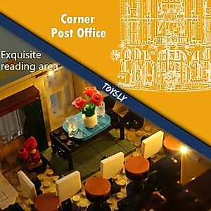 TOYSLY Street Corner Post Office MOC Building Blocks and Engineering Toy, Construction Set to Build, Model Set and Assembly Toy for Teens and Adult 4004Pieces