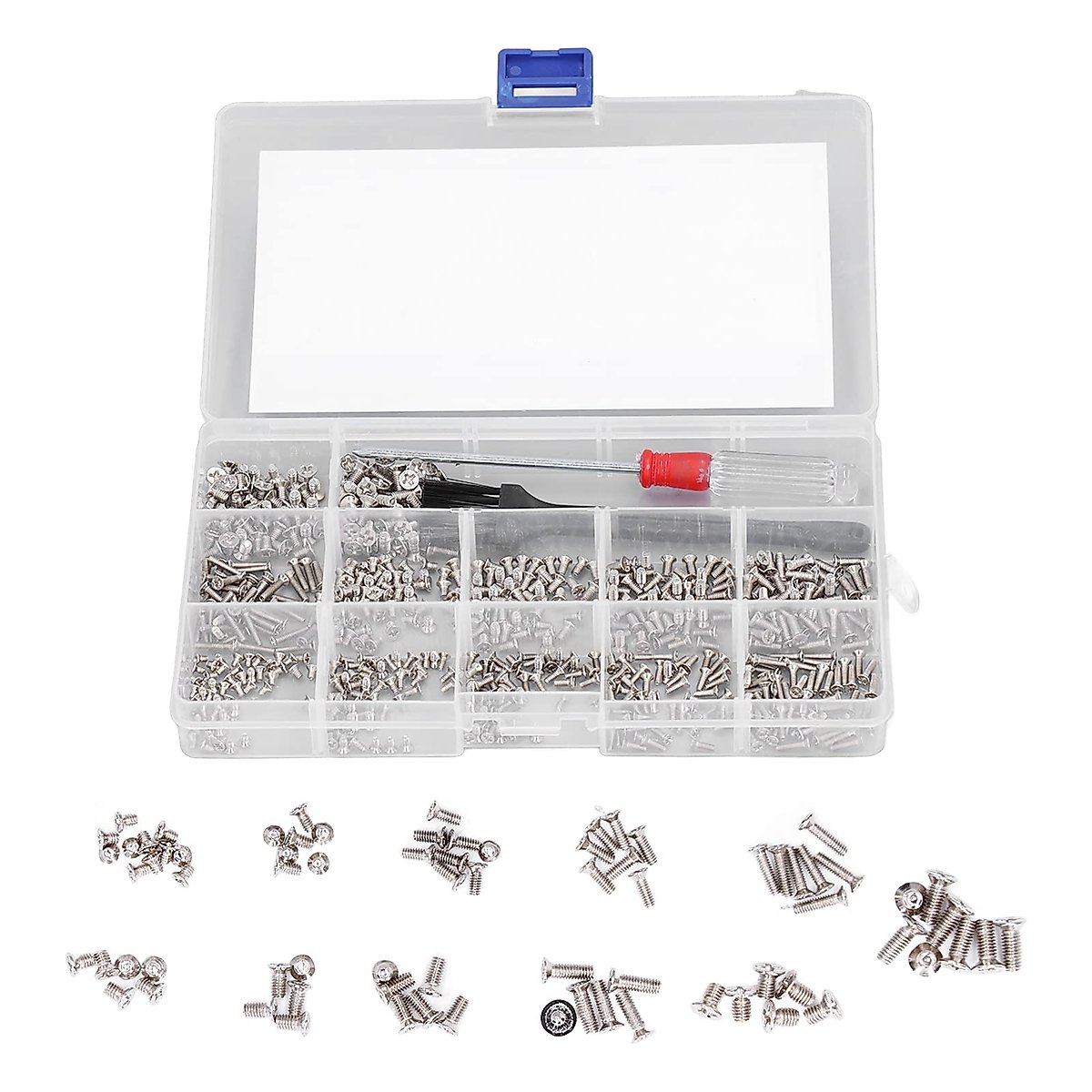 Computer Screw Set, Computer Screws, Tight and Regular Threads, nondeformable for Laptop