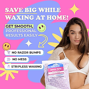 Bella Verde Waxing Kit for Women & Men - Hard Wax Kit for Hair Removal - Wax Warmer for Face, Legs, Eyebrows, Body, Bikini - Home Melter Wax Pot Machine - Hard Wax Beads Kit, Painless All Hair Types