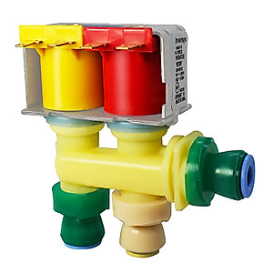 2025 Upgrade W10341320 WPW10341320 PS11753250 Refrigerator Water Inlet Valve（OEM）For Whirlpool Maytag Ikea Kenmore Elite KitchenAid Refrigerator Parts 2-Year Warranty