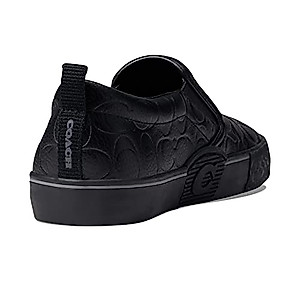 COACH Signature Embossed Pebble Slip-On Skate Sneaker Black 11.5 D (M)