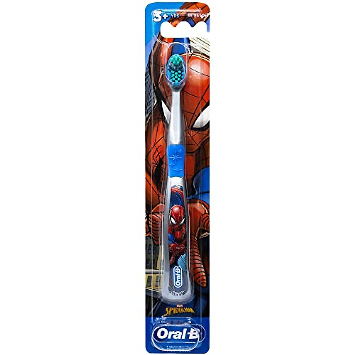 Colgate Marvel Spider-Man Toothbrush, 3+ YRS, Extra Soft (Colors & Characters Very) - 1 Count