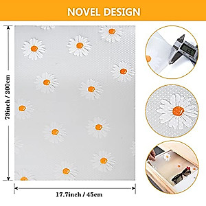 INNOLITES Shelf Liners for Kitchen Cabinets, Non Adhesive Drawer Liner Non Slip Cabinet Liner, for Kitchen Shelf Liner Pantry Cupboard Refrigerator Dresser (17.7 x 78.7 Inch)