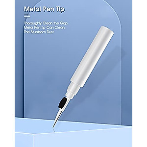 SRJTEK Bluetooth Earphones Cleaning Pen for AirPods Charging Case,Multi Function Cleaner Kit with Soft Brush for Huawei for Samsung Earbuds