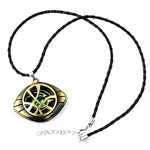 2Pack Doctor Strange Sling Cosplay Ring Props Magic Punk Power Ring With Necklace