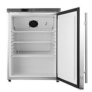 HCK Commercial Undercounter Refrigerator with 5.4 Cu.ft Capacity, Electronic Temperature Control, Locking Door, 3 Adjustable Shelves, Built-in Design - Perfect for Both Home and Business Use