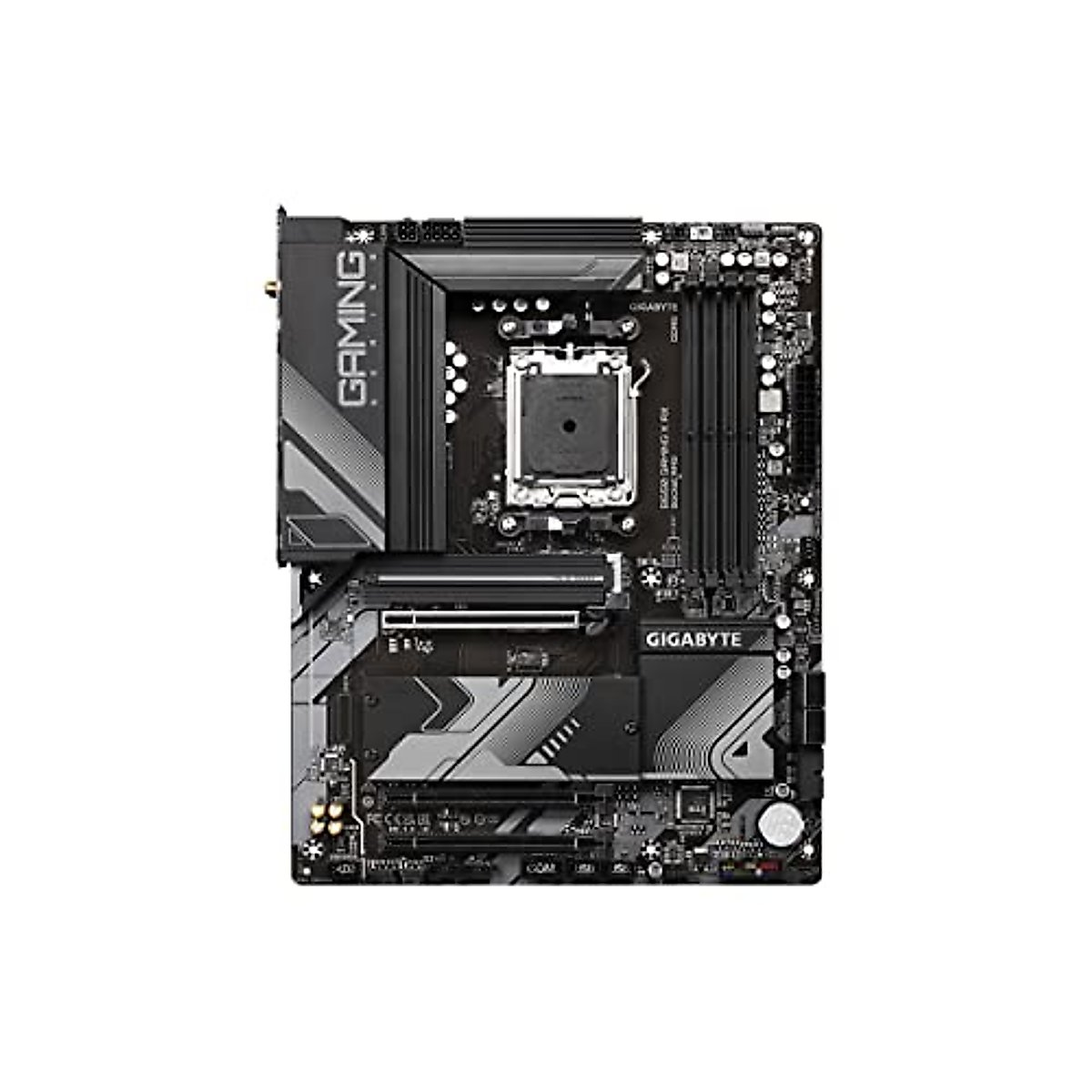 GIGABYTE B650 Gaming X AX (AM5/ LGA 1718/ AMD/ B650/ ATX/ 5-Year Warranty/ DDR5/ PCIe 4.0 M.2/ PCIe 4.0/ USB 3.2 Gen2x2 Type-C/AMD Wi-Fi 6E/ Realtek 2.5GbE LAN/Motherboard)