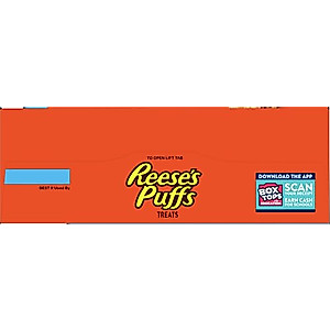 Reese's Puffs Breakfast Cereal Treat Bars, Peanut Butter & Cocoa, 16 ct