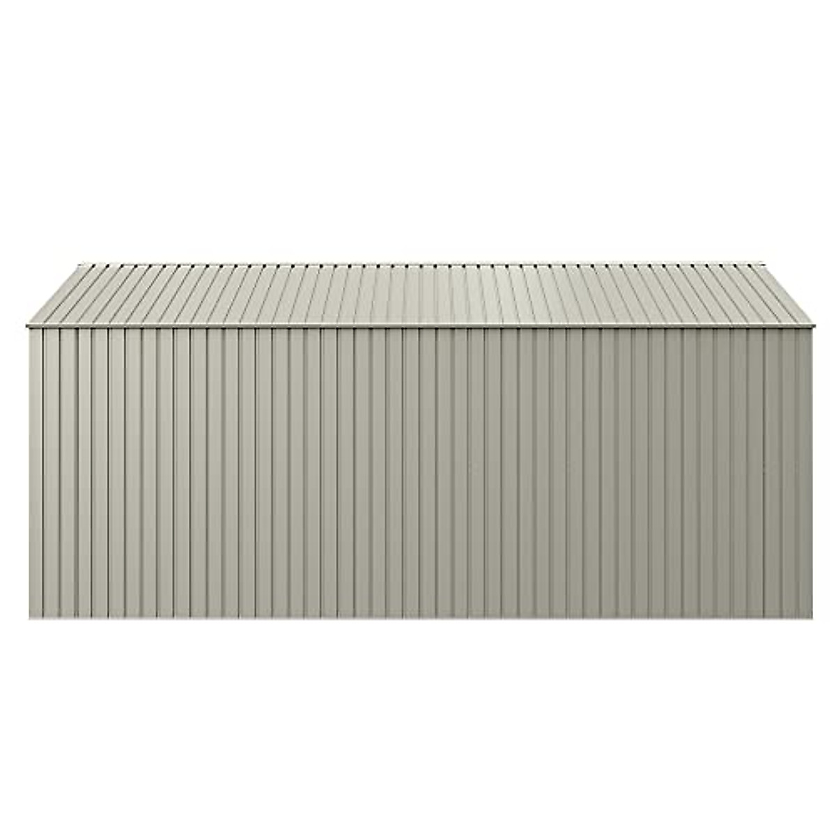 Arrow Shed Elite 14' x 16' Outdoor Lockable Gable Roof Steel Storage Shed Building, Cool Grey