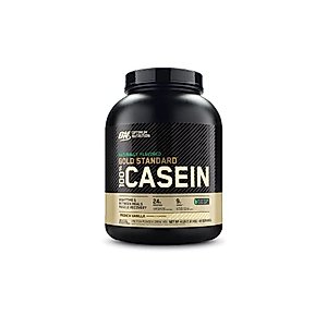 Optimum Nutrition Gold Standard 100% Micellar Casein Protein Powder, Naturally Flavored French Vanilla, 4 Pound (Packaging May Vary)