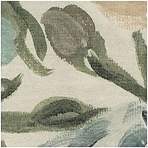 RUGGABLE Camellia Washable Rug - Perfect Floral Area Rug for Living Room Bedroom Kitchen - Pet & Child Friendly - Stain & Water Resistant - Jade 3'x5' (Standard Pad)