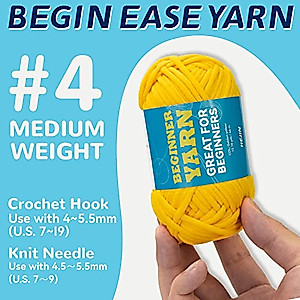50g Blue Yarn for Crocheting and Knitting;80M Cotton Yarn for Beginners with Easy-to-See Stitches;Worsted-Weight Medium #4;Cotton-Nylon Blend Yarn for Beginners Crochet Kit Making 1PACK