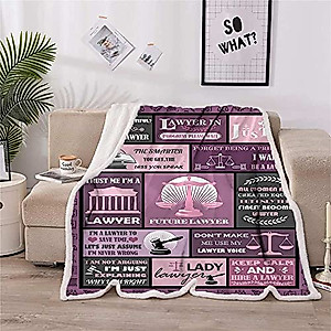 CYREKUD Lawyer Gifts for Women Blanket,Lawyer School Gifts Throw Blanket,Gifts for Lawyer Blanket,Lawyer Gifts for Lawyer Graduation Students,Lawyer Blanket for Christmas Sofa Lawyer Decor 50x 60