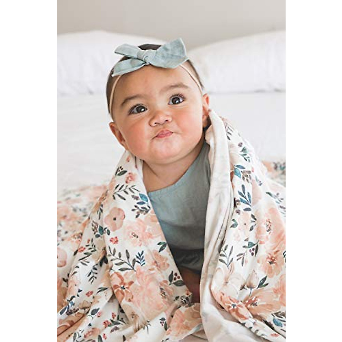 Copper Pearl Large Premium Knit Baby Swaddle Receiving Blanket Autumn