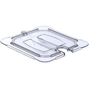 Carlisle FoodService Products 10311U07 StorPlus Sixth Size Polycarbonate Universal Handled Notched Food Pan Lid, Clear