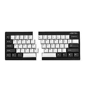 Mistel MD600RGB v3 60% Split Mechanical Keyboard, Two Tone PBT Double Shot Keycaps, Programmable Macro Support, USB to Type-C, Windows and Mac OS, Cherry MX Brown Switch