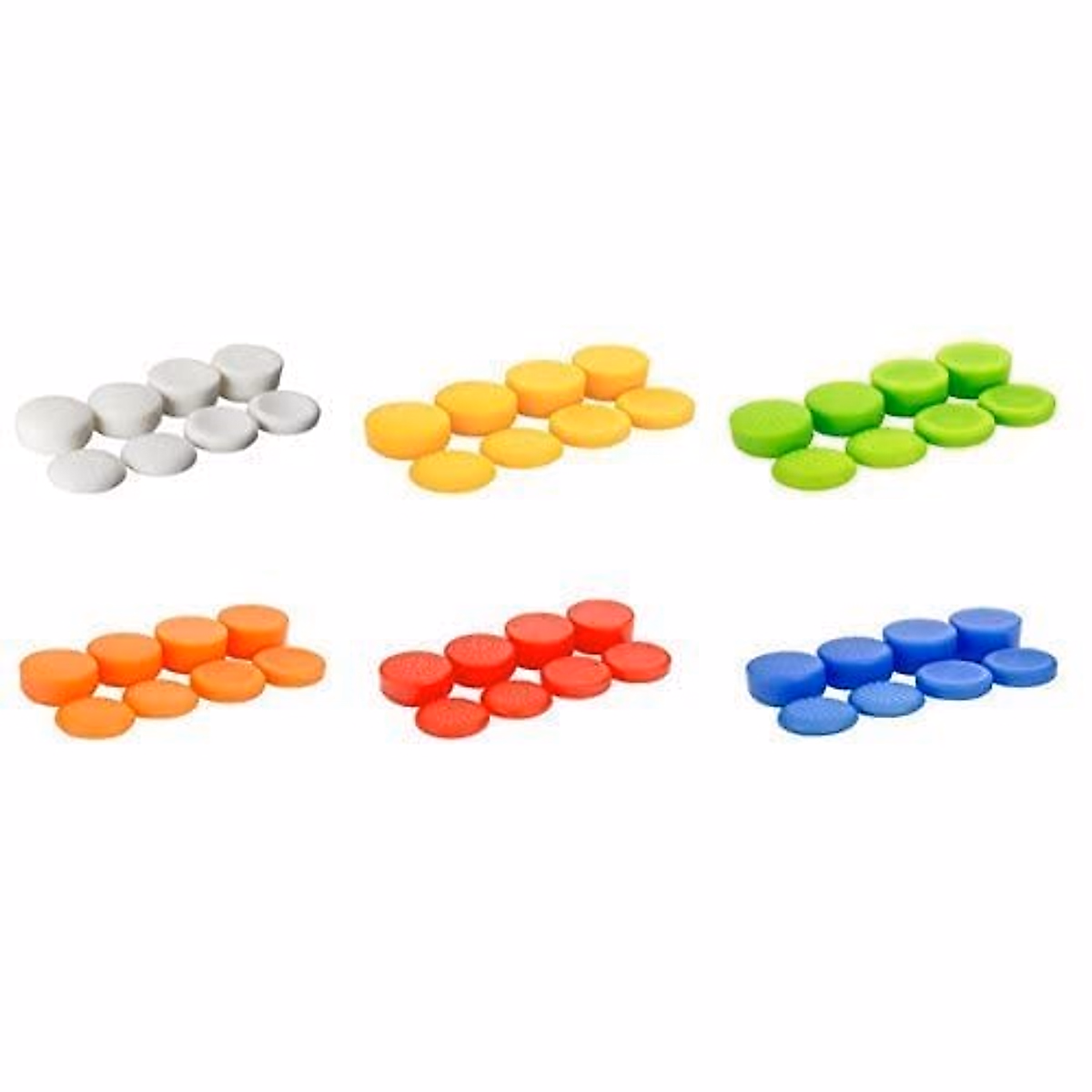 Pack of 8 pcs Analog Controller Gamepad Raised Antislip Thumb Stick Grips Thumbsticks Joystick Cap Cover for PS5, PS4, PS3, Switch Pro, Xbox one, Xbox 360, Wii U, PS2 Controller (Red)