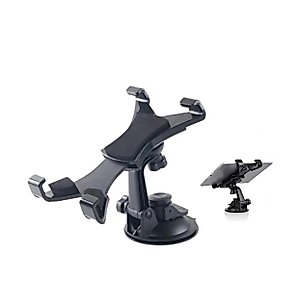 Car Tablet Holder Mount with Suction Cup Tablet Holder for Windshield Dash Desk Compatible with Samsung Galaxy Tab A S Series All 7-10 inches Tablet(All 7-10 inches Tablet)