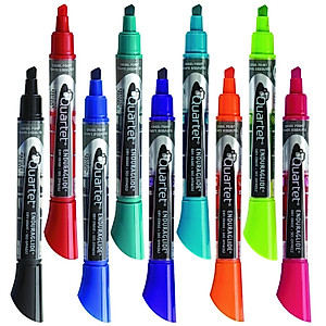 Quartet Dry Erase Markers, Whiteboard Markers, Chisel Tip, Bold Color, EnduraGlide, White Board Dry Erase Pens, Assorted Colors, 12 Pack (5001-20MA)