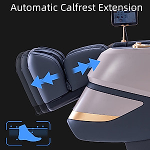 MassaMAX 4D Massage Chair, Full Body Recliner with Zero Gravity, Electric Extendable Footrest, AI Voice Control, Automatic Body Scan, Deep Yoga Stretch, Foot Rollers, and Heat (MT339-Magic Black)