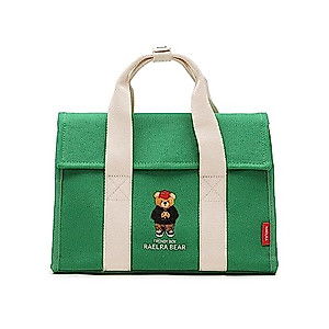 Top Handle Handbag Women Tote Bag Shoulder Canvas Fashion Crossbody Bag Casual Purse Flap Satchel Bag, Green
