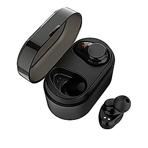 True Wireless Earbuds Langsdom X7 Mini Bluetooth 4.2 Headphones in-Ear Noise Isolating Earphones with Mic Smart Touch Control and Portable Charging Box for Samsung and More