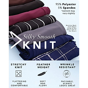 Rekucci Women's Flippy Fit N' Flare Dress with 3/4 Sleeves (14, Hunter Green)