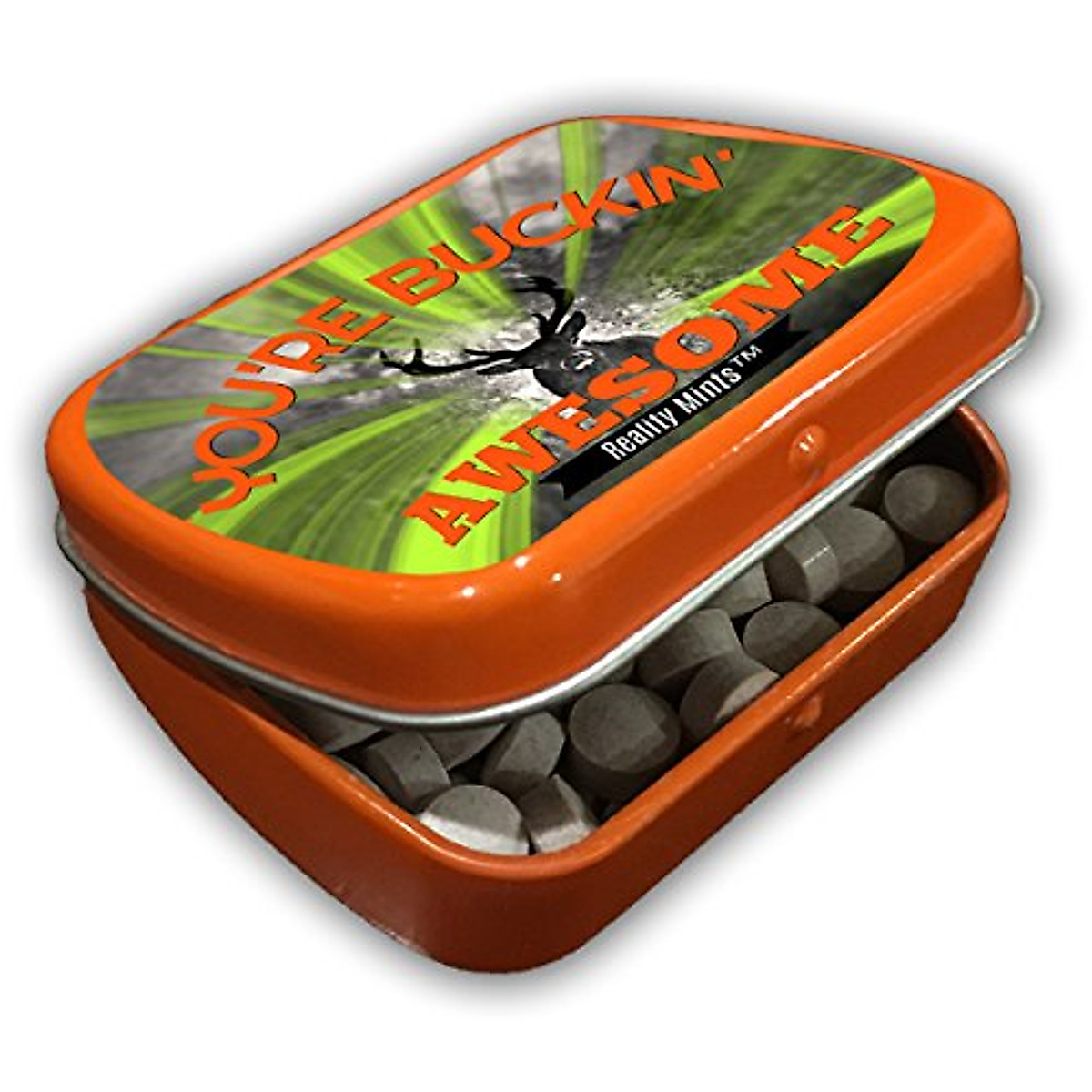 You’re Buckin’ Awesome Mints – Crazy Gift for Friends Funny Gifts for Coworkers Weird Stocking Stuffers for Adults Peppermint Breath Mints Weird Office Gift for Hunters Gifts Funny Deer Gifts