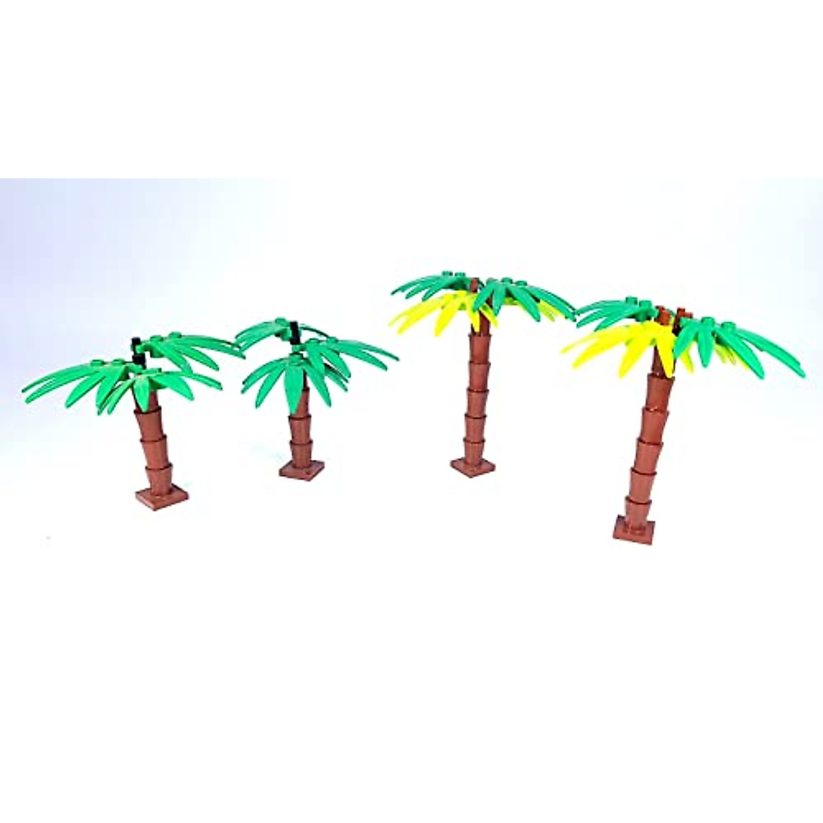 General Jim's Palm Tree MOC Bricks Toys Assortment Building Blocks Toy Playset Accessory Tree Set (10 PCS, 3 Sizes) - for Teens and Adults
