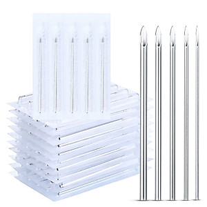 Xpircn Piercing Kit Jewelry 14G 16G 20G Stainless Steel Body Piercing Jewelry, Mixed Piercing Needles