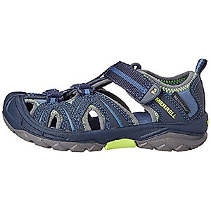 Merrell Hydro Sport Sandal, Navy/Green, 9 US Unisex Little Kid