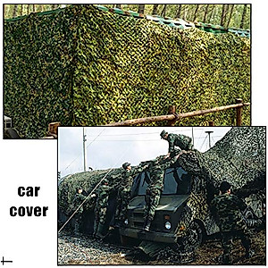 FullLit Camo Netting, Camouflage Netting, Hunting Blind Camo Net, Army Party Decorations, Sunshade Fence Nets, Lightweight, Bulk Roll, Mesh, Great for Camping, Shooting, Photograph, Car Cover, Outdoor