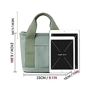 Large Capacity Multi Pocket Handbag, Ladies Fashion Canvas Tote, Canvas Bag With Zipper, Large Capacity Shoulder Bags (1PCS Black)