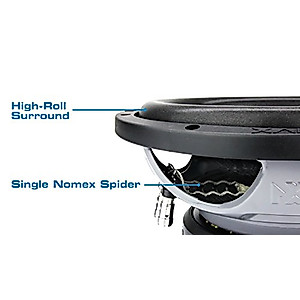 NVX VSW104V2 10" 500 watt RMS 1000 watt Peak Professional Grade VS-Series Dual 4-ohm Car Subwoofer