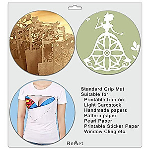 ReArt Cutting Mat Variety 6 Packs for Silhouette Cameo 4/3/2/1 - Strong, Standard, Light Grip, 12in x 12in x 3 Packs, 12in x 24in x 3 Packs.