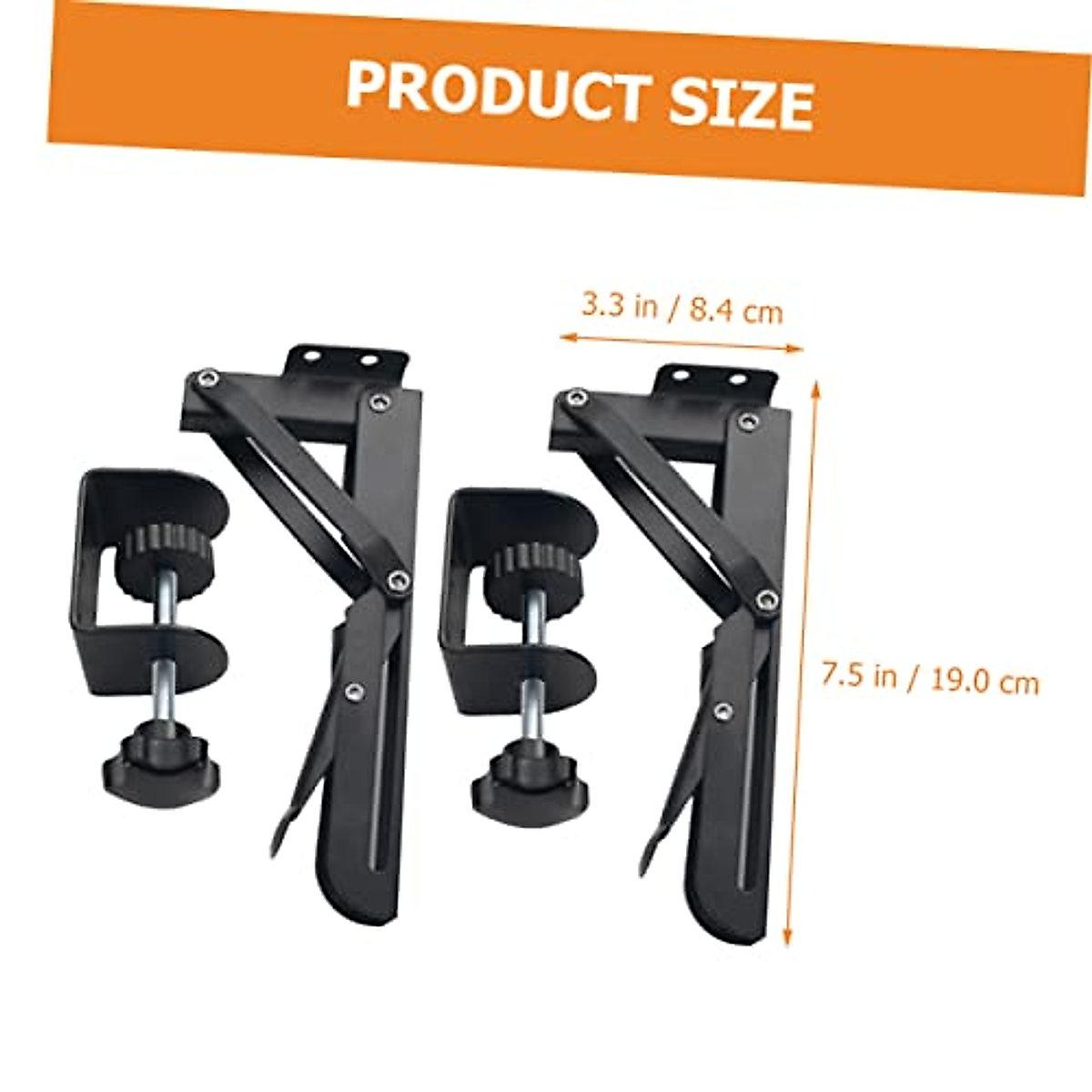 Housoutil 1 Set Foldable Bracket Desk Tray Computer Mount for Desk PC Keyboard Desk Keyboard Tray Keyboard Holder Computer Desk with Keyboard Tray Computer Desk Extender Bracket Fold Extend