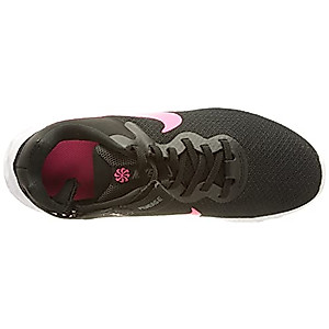 Nike Revolution 6 Flyease NN Womens Running Trainers DC8997 Sneakers Shoes (UK 4 US 6.5 EU 37.5, Black Hyper Pink Iron Grey 002)