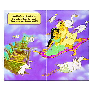 Disney Baby Toddler Beginnings Board Books Super Set (Bundle of 6 Toddler Books - Aladdin, The Lion King, Peter Pan, The Jungle Book, Lady and The Tramp and Alice in Wonderland)