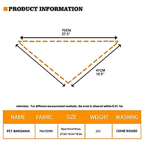 Advocator Tribal Style Dog Bandanas Set of 3pcs Scarf Kerchief Dog Bibs Washable Girl Boy Outdoor Dog Fall Bandanas Accessories for Small Medium Large Dogs Cat