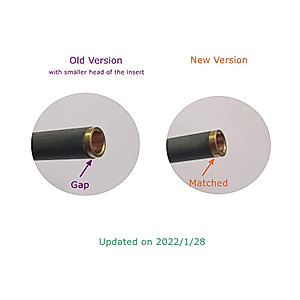 DarkForest 24pcs AC007 Durable 50 Grain Brass Arrow Inserts for .244" ID Carbon Shaft Copper Insert