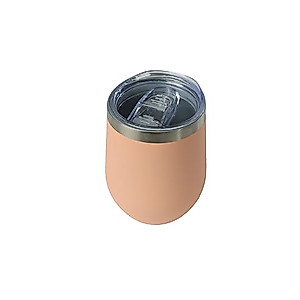 Sip+Sea Antiqua 12 oz Stainless Steel Ceramic Lined Wine Tumbler with Lid | Stemless | Double Wall Vacuum Insulated