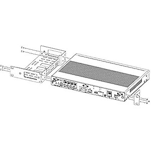RW RoutersWholesale 1100 ISR Chassis in Rack Mount Compatible/Replacement for Cisco (with AC Power Unit) ACS-1100-RM-19=
