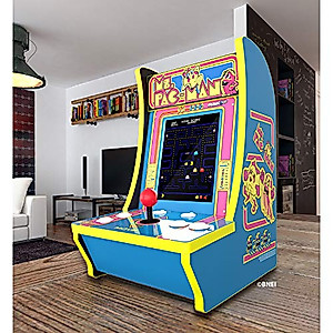 Ms Pacman Arcade 1 Counter-Cade Top Real Feel Arcade Controls! 15.75" High Includes Power Adapter, Instructions, and Ms. Pac-Man 1 Up Arcade