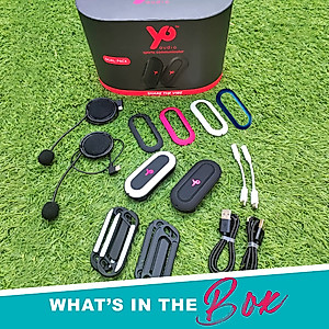 YO AUDIO Bluetooth Intercom Headset for Outdoor Adventure Sports - 2000ft+ Range for Snowboarding, Skiing, Motorcycling, Horseback Riding, Biking, and Climbing - Hands-Free Communication